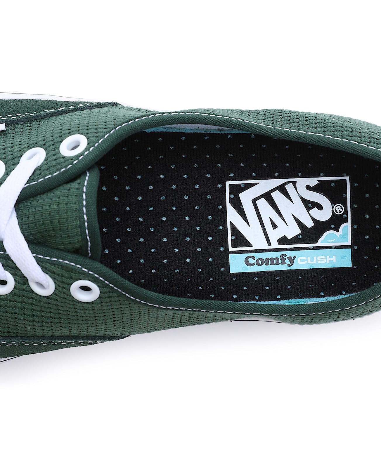 ComfyCush Authentic Shoes in Green| Vans UK