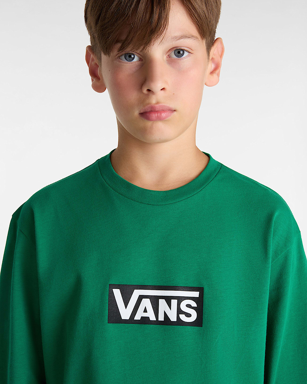 T-shirt de manga comprida Half Box para criança (8-14 anos) em Verde ...