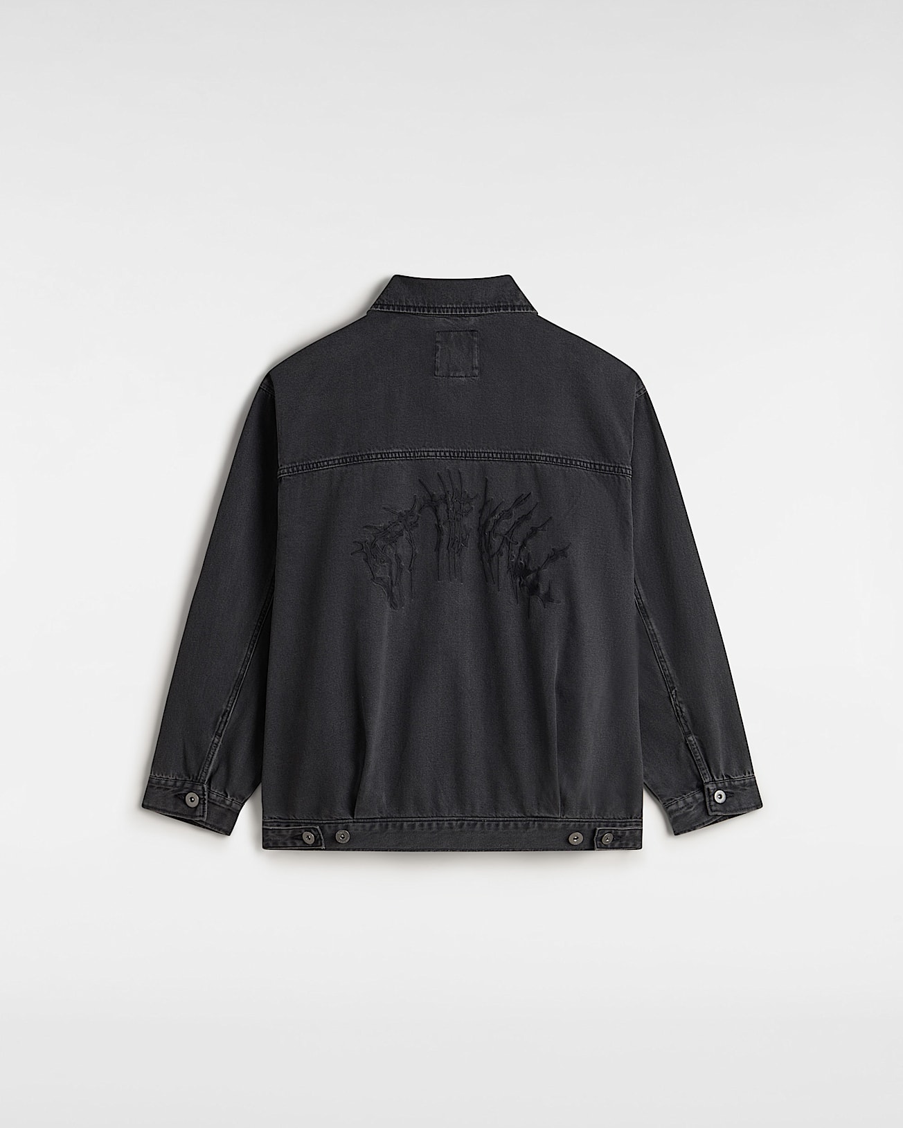 Graffiti Pitstop Denim Jacket in Black| Vans DK