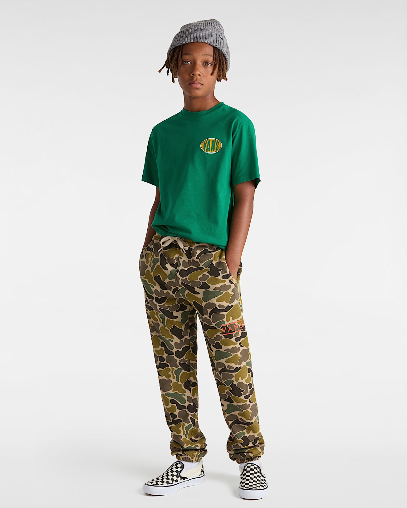 Kids Box Camo Sweatpants (8-14 Years) in Brown| Vans UK