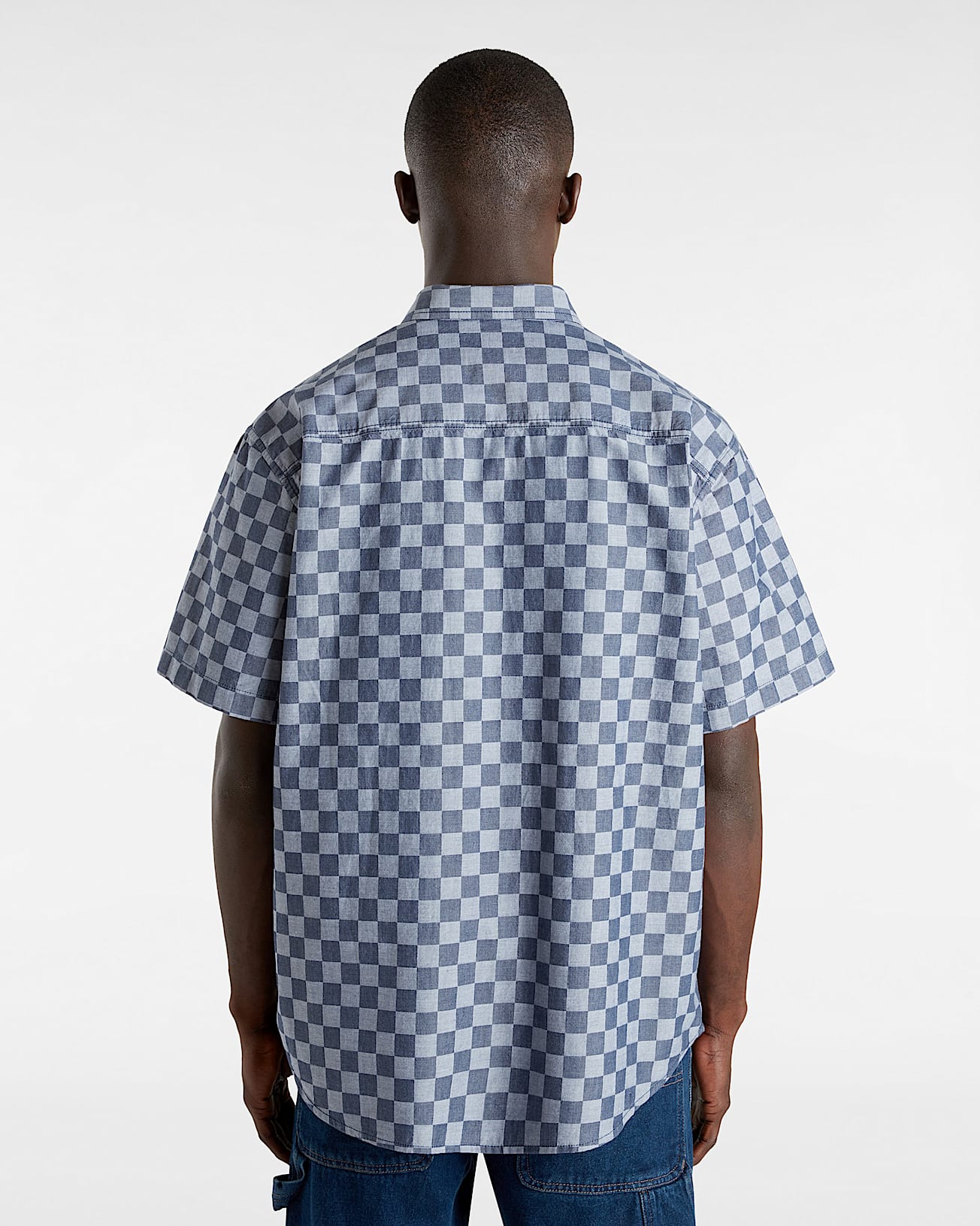 Wade Checkerboard Woven Shirt in Blue| Vans UK