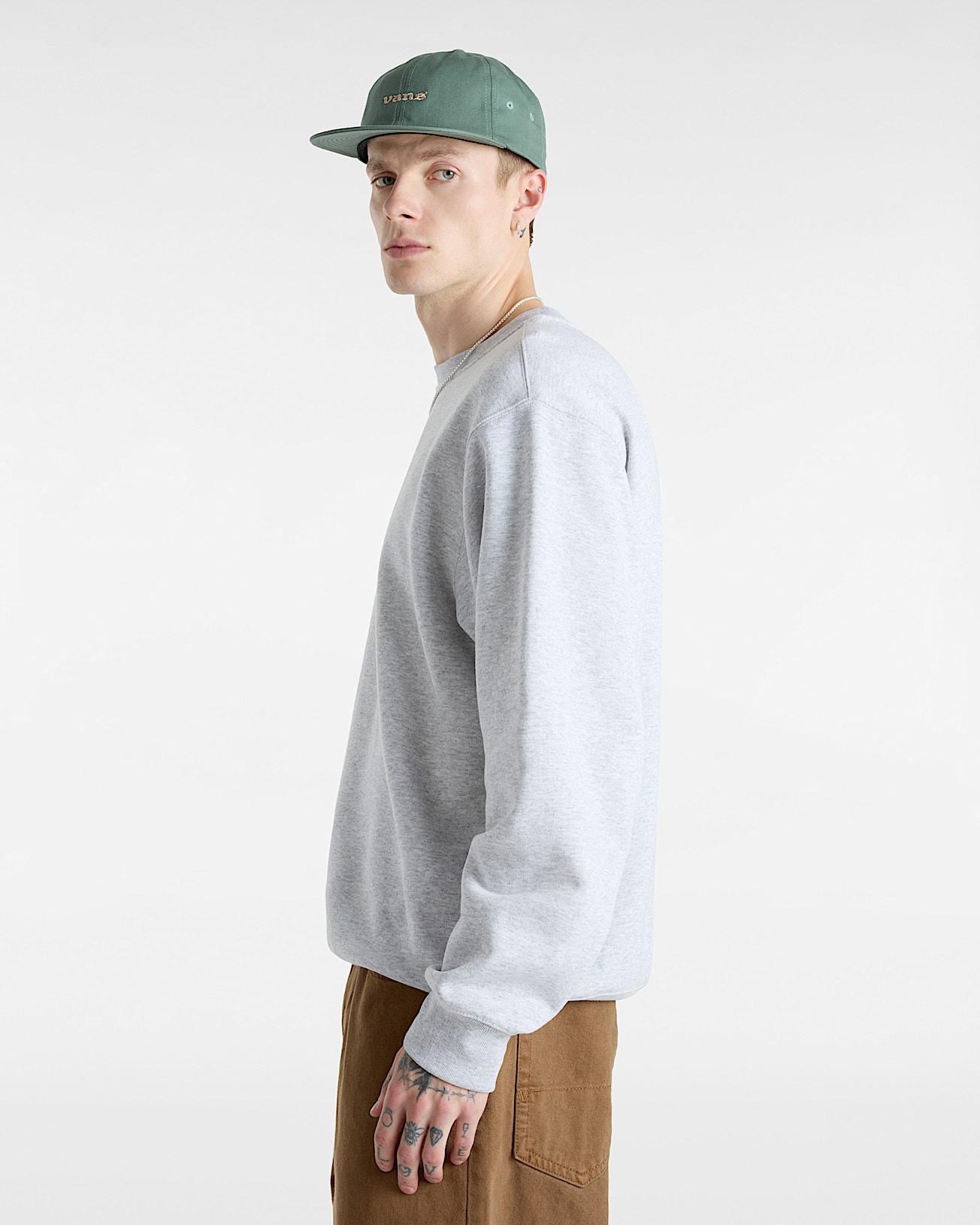 Soles Loose Crew Sweatshirt in Grey| Vans UK