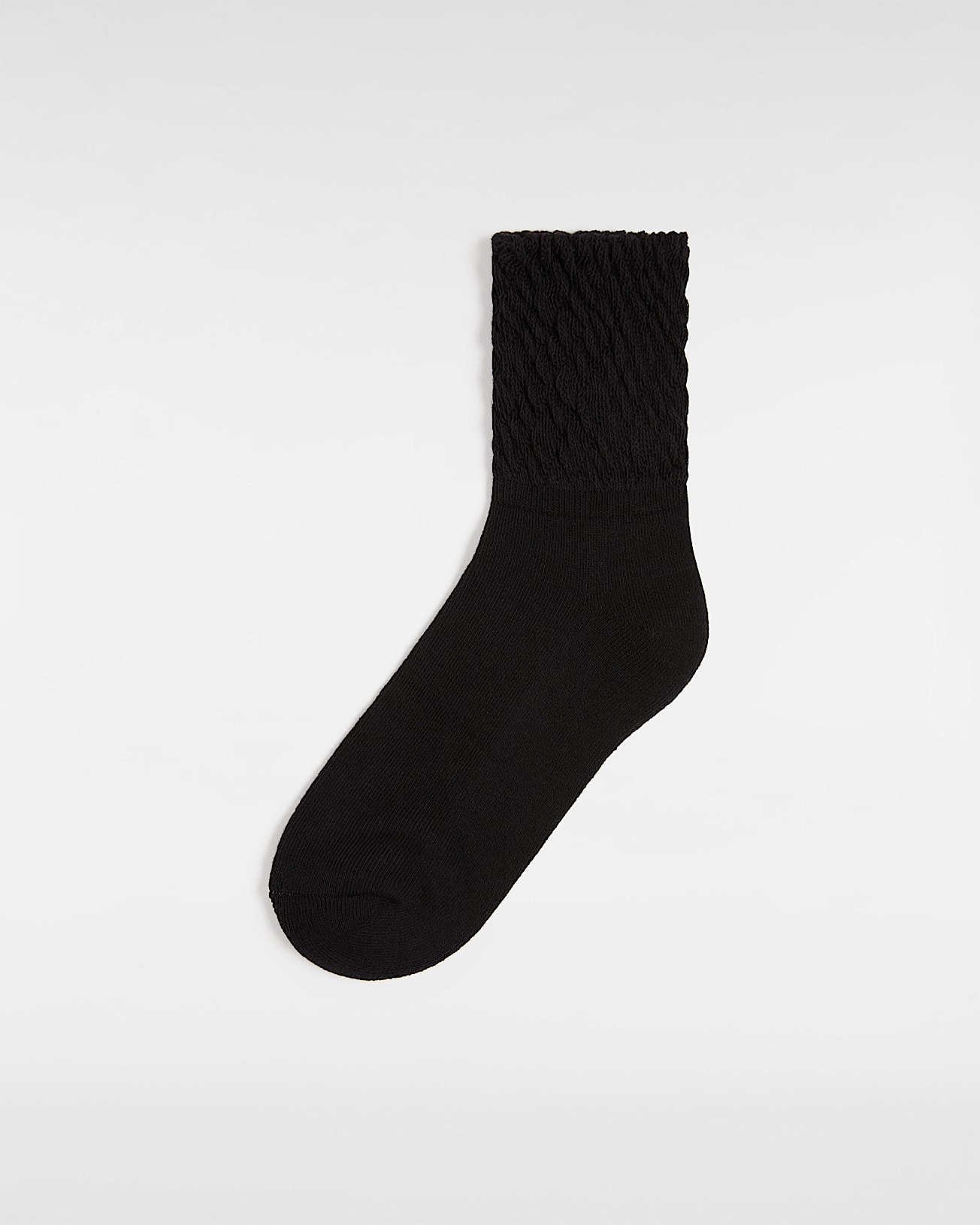 Vans Scrunch Crew Socks (1 Pair) in Black| Vans UK
