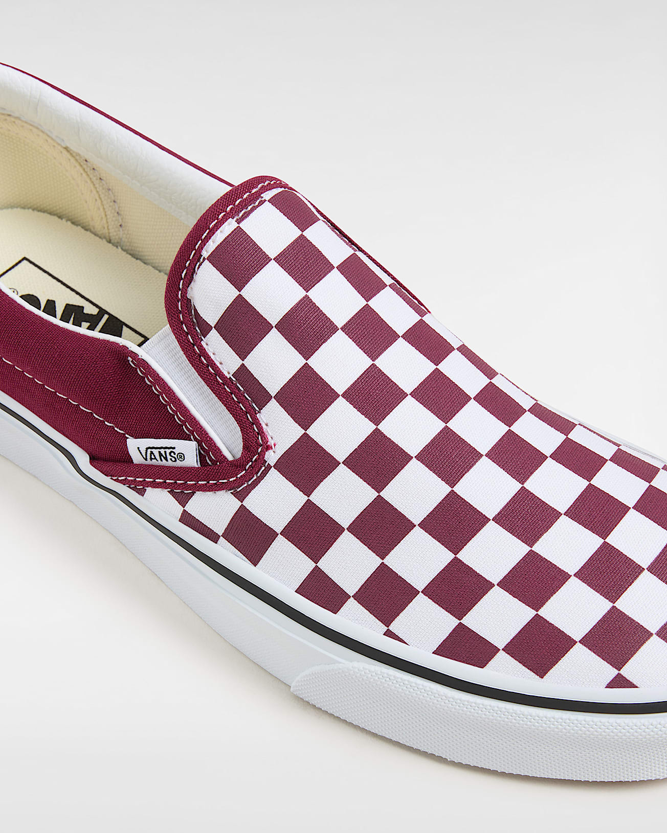 Classic Slip On Shoes In Burgundy Vans UK