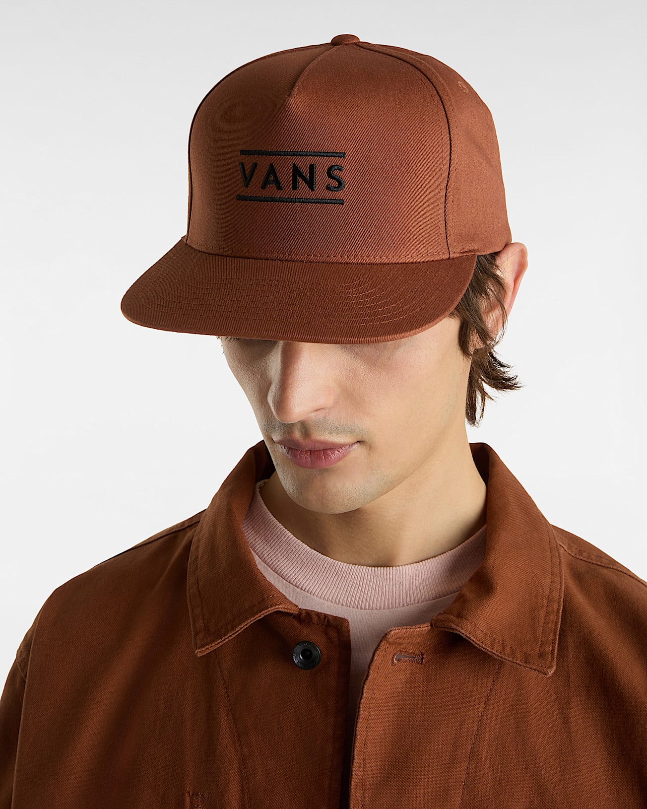 Half Box Snapback Hat in Brown| Vans UK