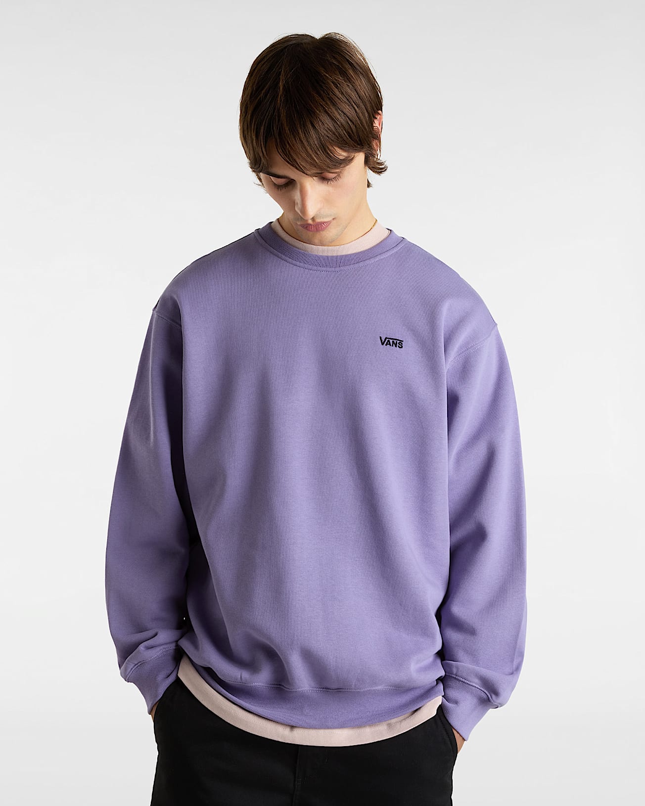 Left Chest II Logo Sweatshirt in Purple| Vans UK