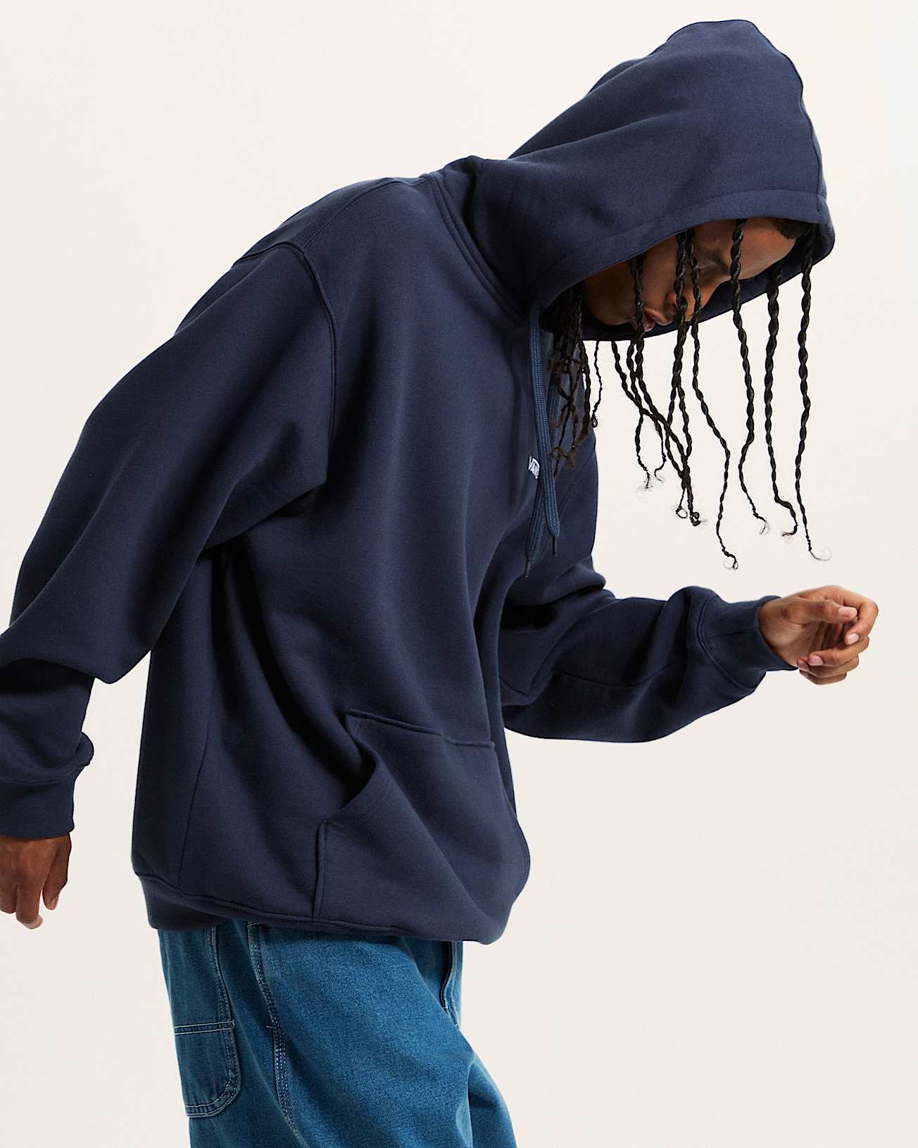 Left Chest Logo Pullover Hoodie in Blue| Vans UK