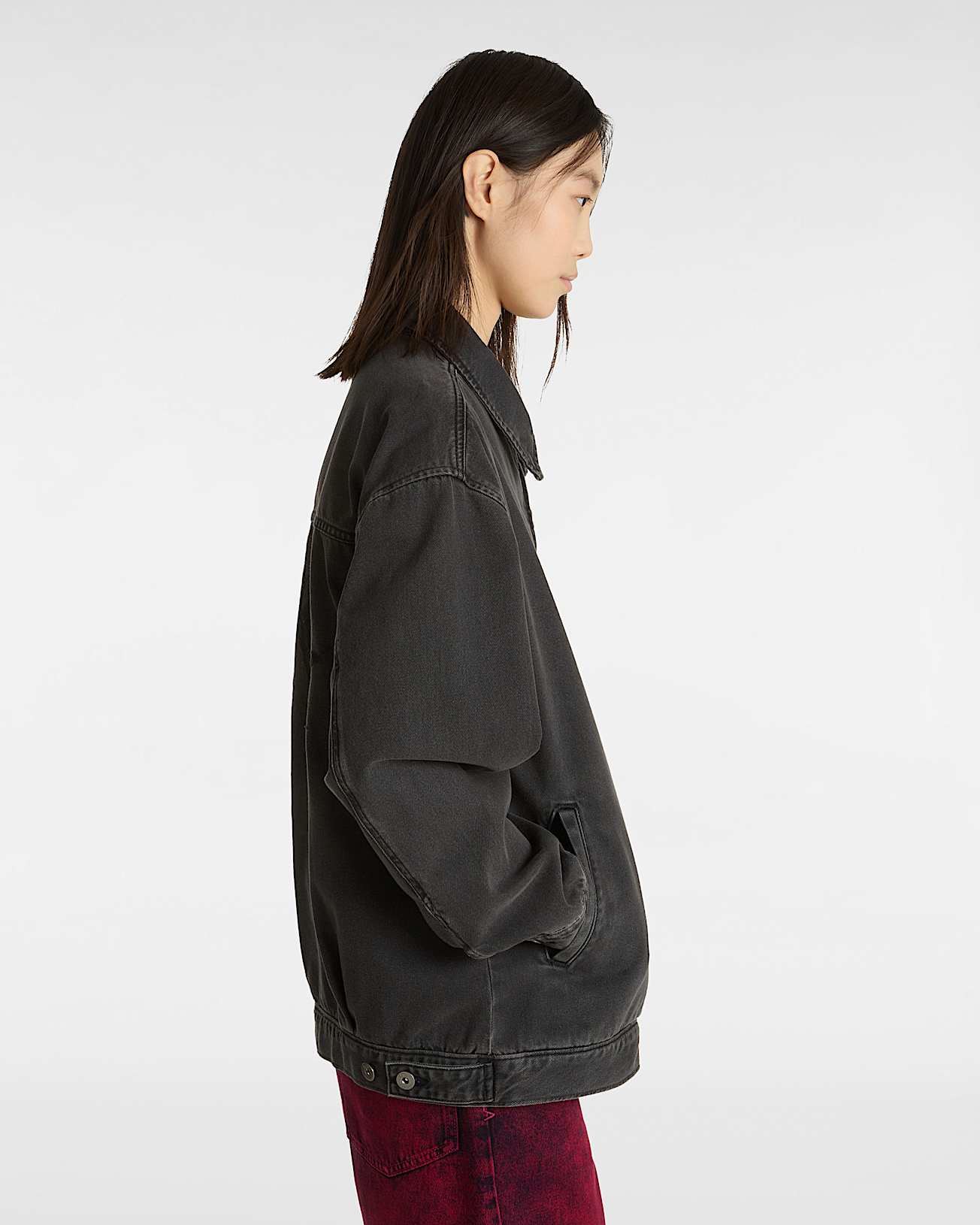 Graffiti Pitstop Denim Jacket in Black| Vans DK