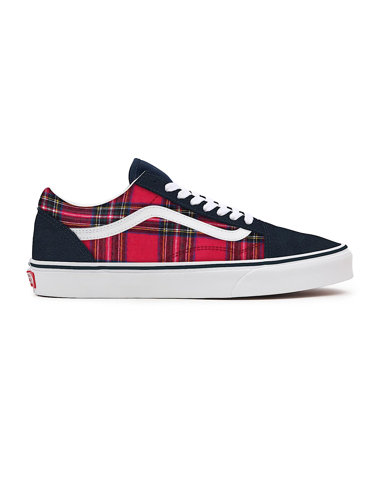 Gepersonaliseerde Red Plaid Old Skool in Multicolour| Vans NL