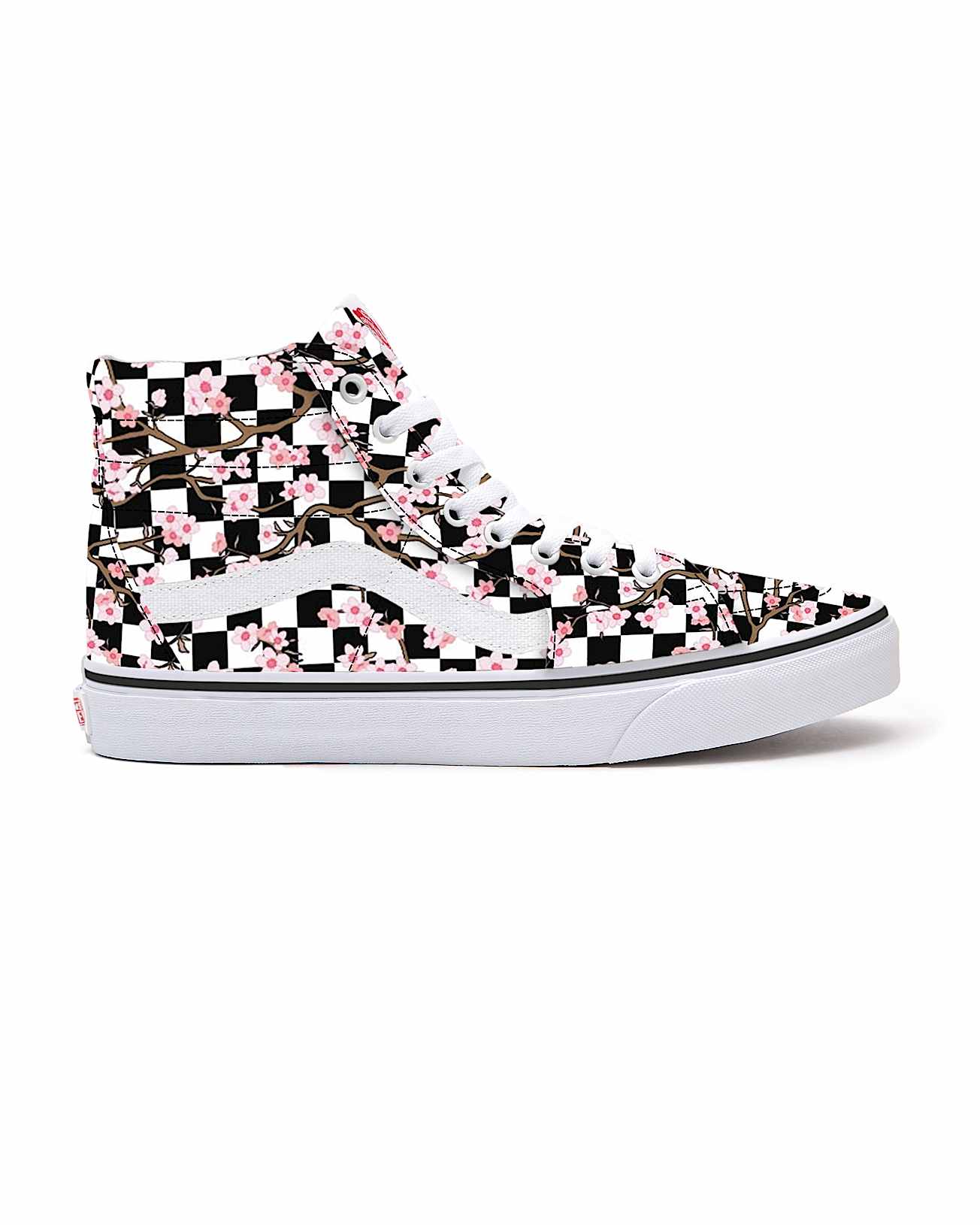 Customs Cherry Blossom Checkerboard Sk8-Hi in Multicolour| Vans UK