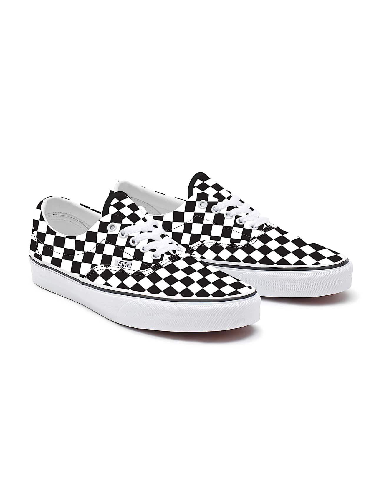 Checkerboard Era Personnalisées Pour les pieds large en Blanc| Vans FR