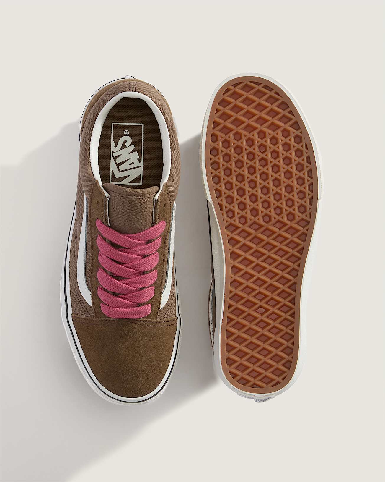 Chaussures Old Skool en Marron$$Rose| Vans BE