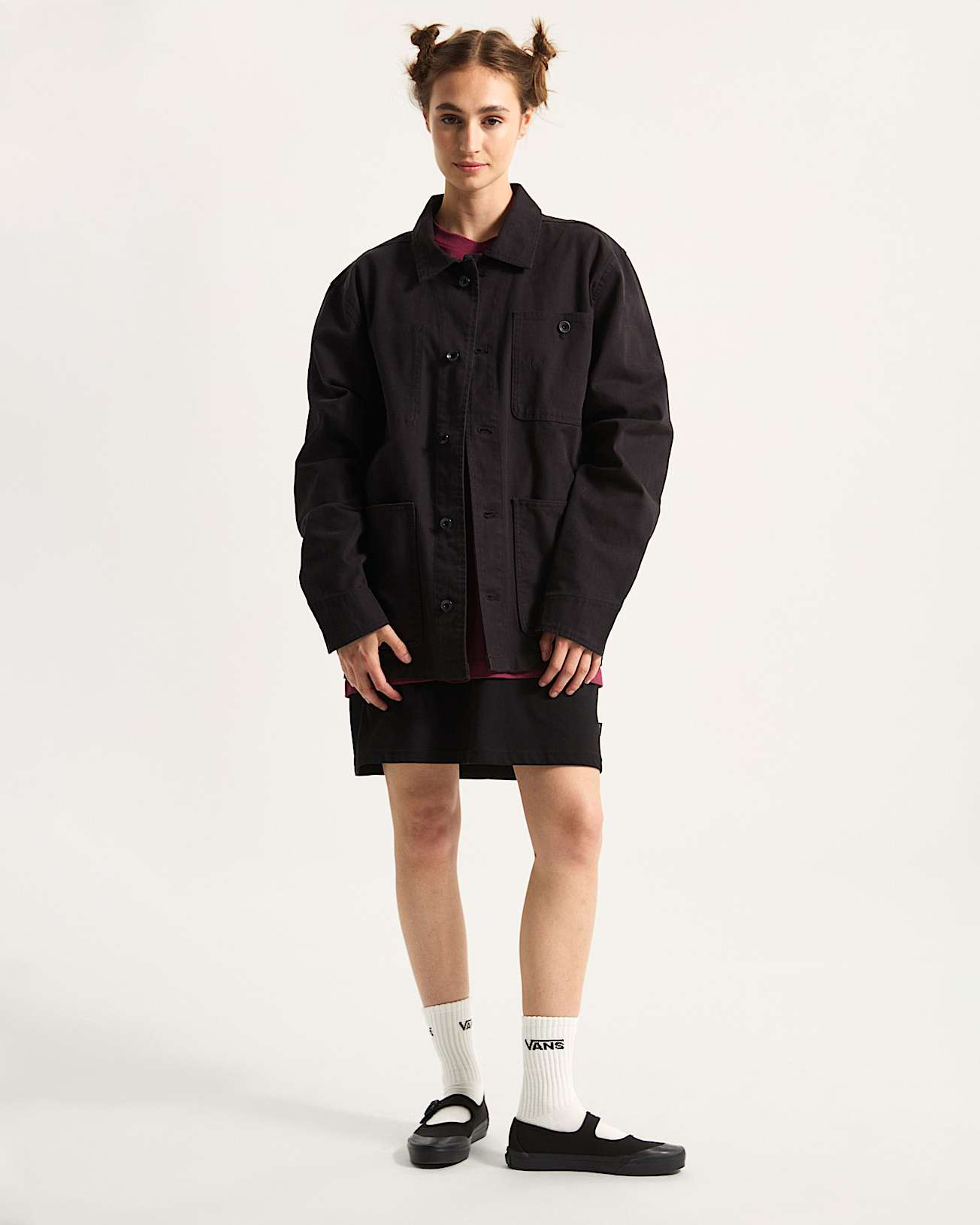 Drill chore Canvas Jacket in Black| Vans UK
