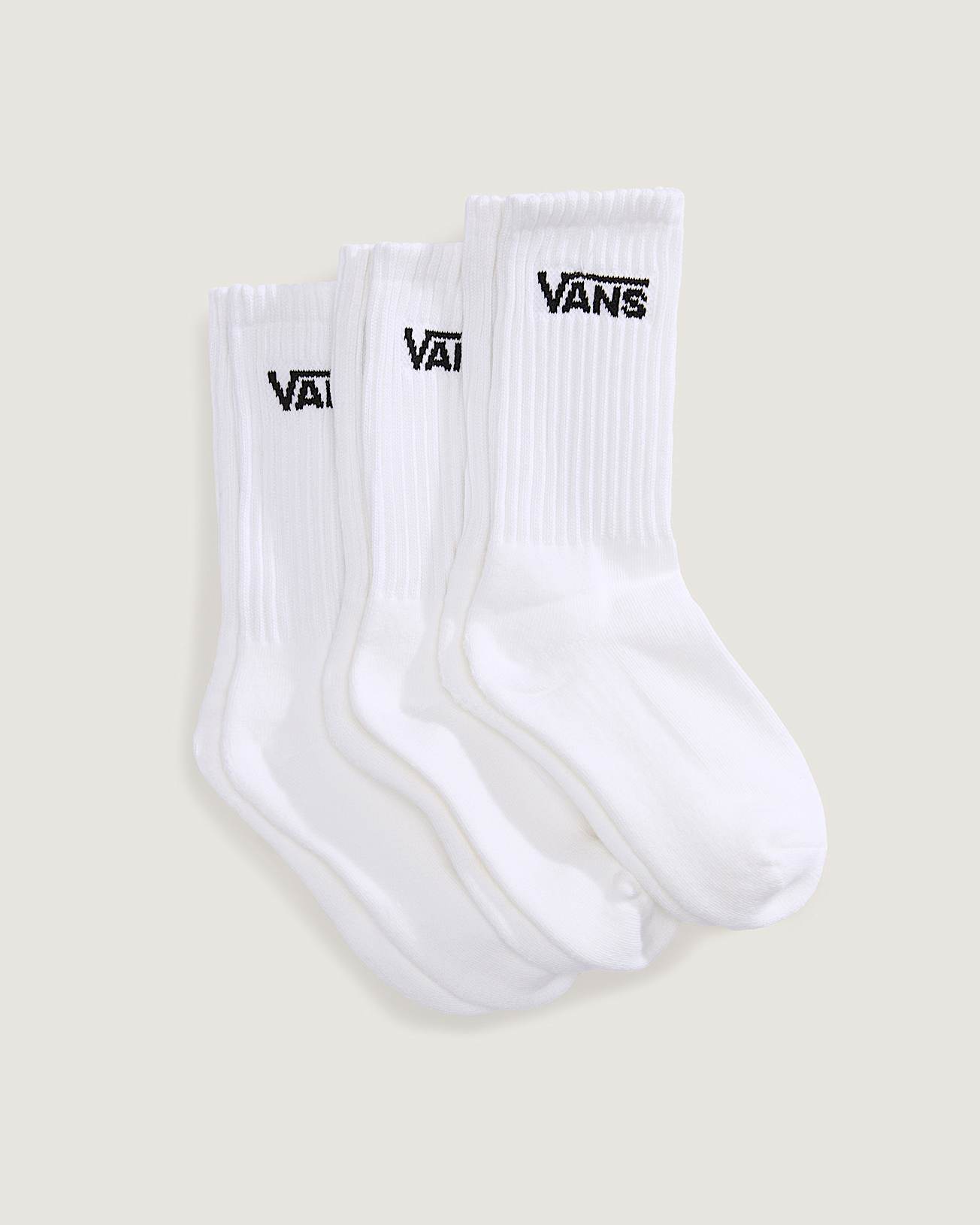 Calcetines altos de niños Classic (3 pares) en Blanco| Vans ES