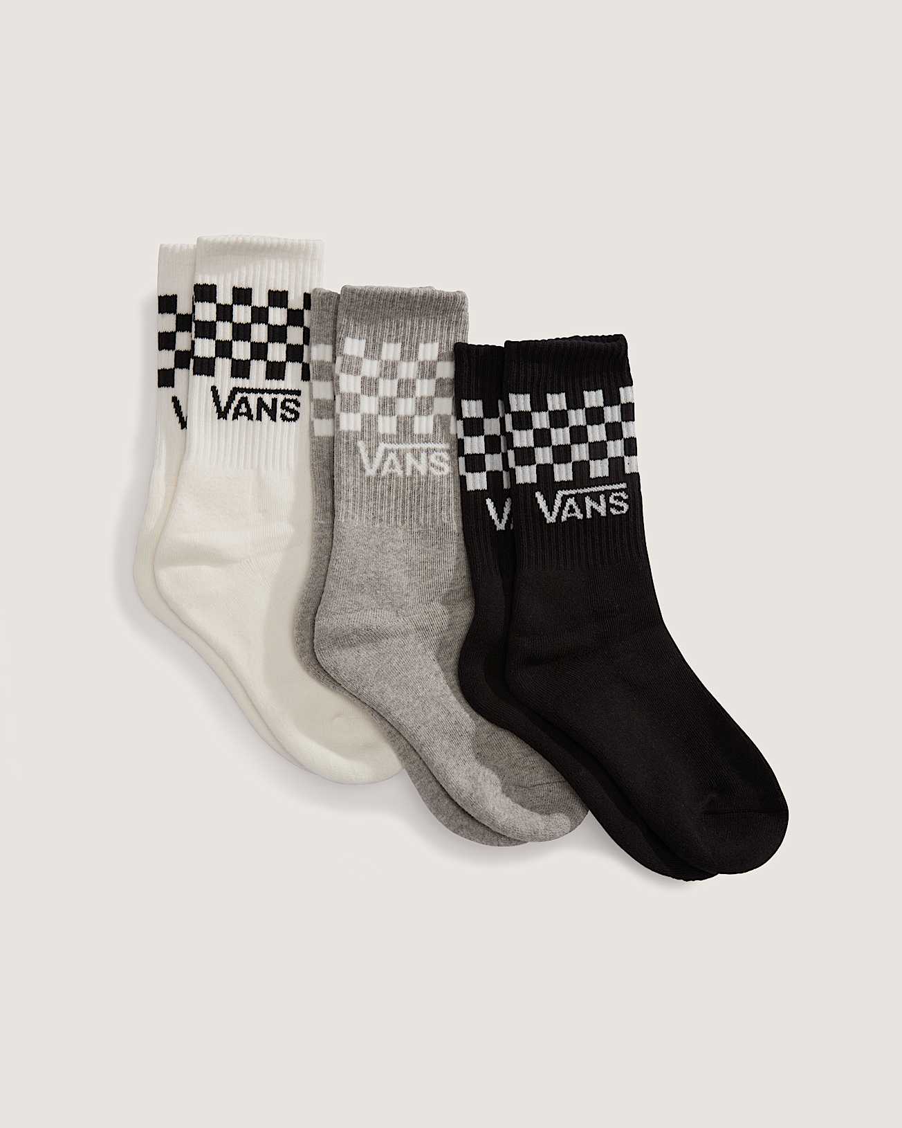 Classic Crew Sokken voor kinderen (3 paar) in Zwart| Vans BE