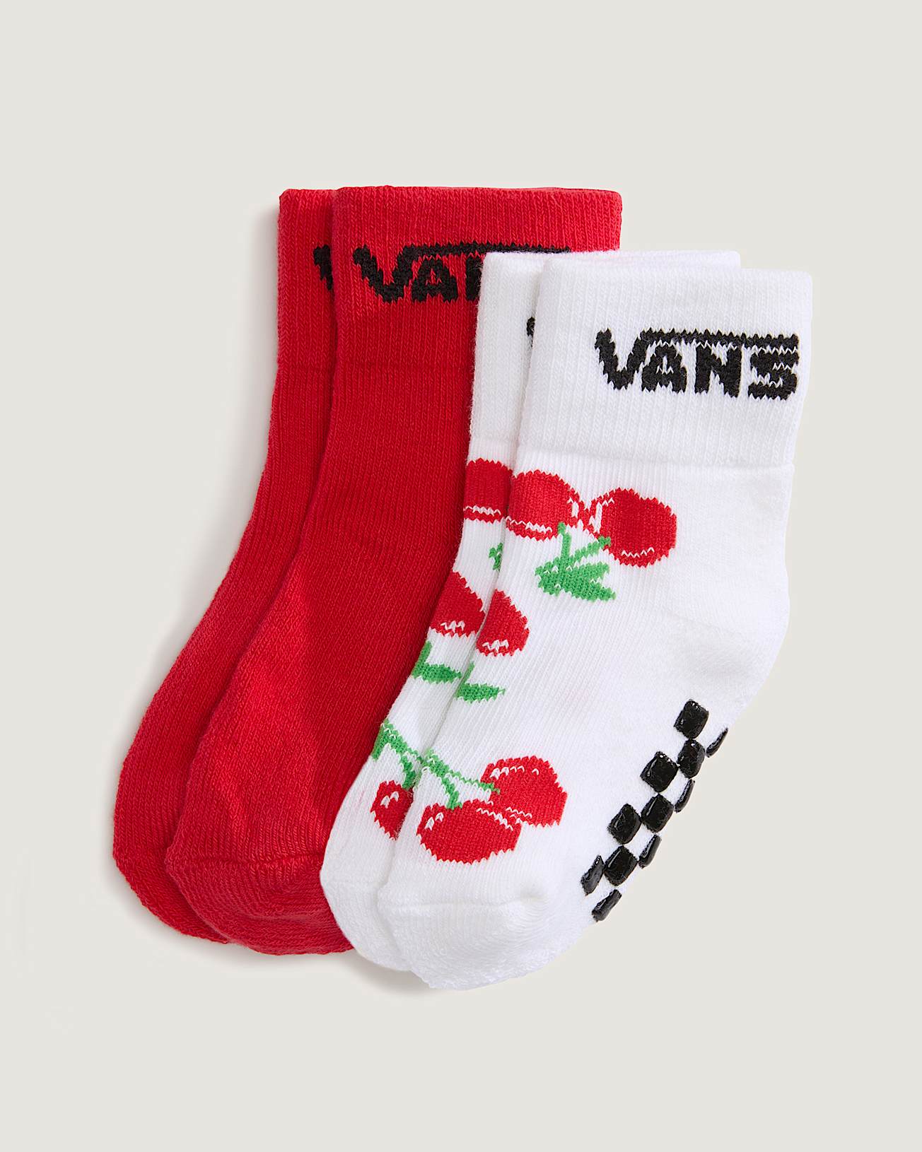 Calcetines altos Classic de niños (2 pares) en Rojo| Vans ES