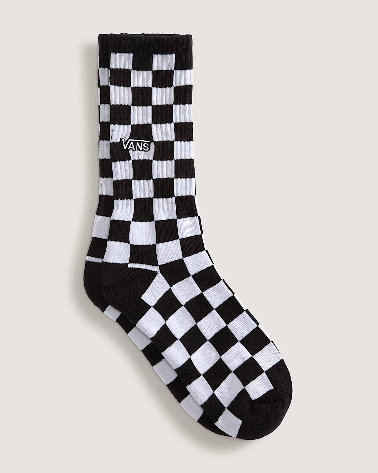 Calcetines altos Checkerboard (1 par) en Negro| Vans ES