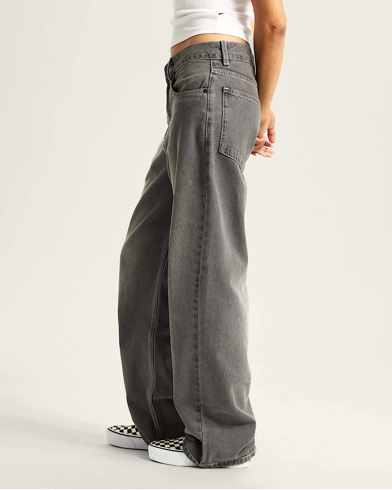Sirelle 5 Pocket Puddle Trousers in Grey| Vans UK