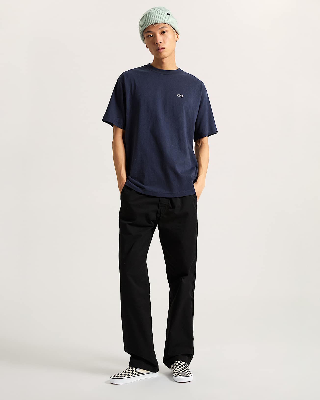 Left Chest Logo II T-Shirt in Blue| Vans UK
