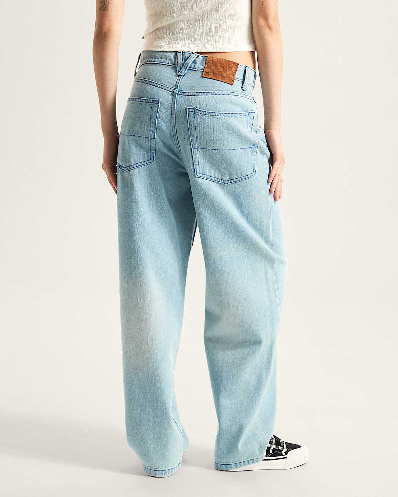 Check-5 Baggy Denim Trousers in Blue| Vans UK