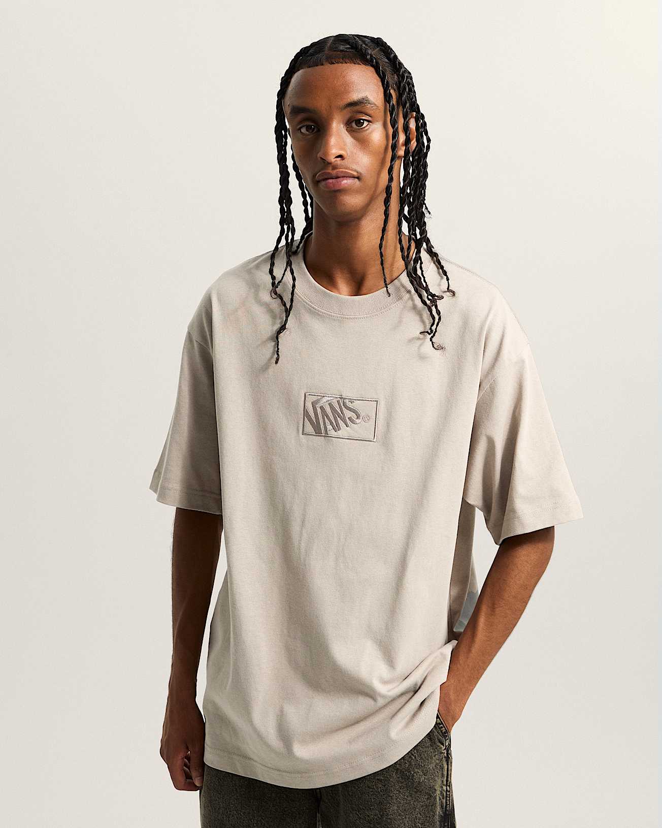 T-shirt Blocked Box en Beige| Vans FR