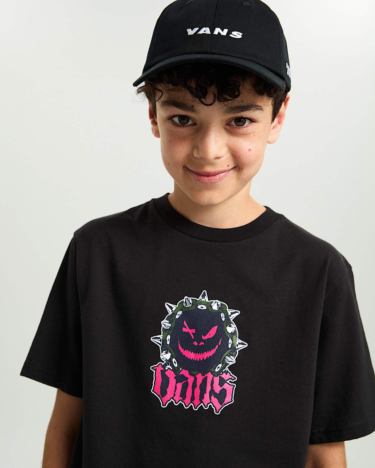 Kinder Happy Spike T-Shirt (8-14 Jahre) in Schwarz| Vans DE