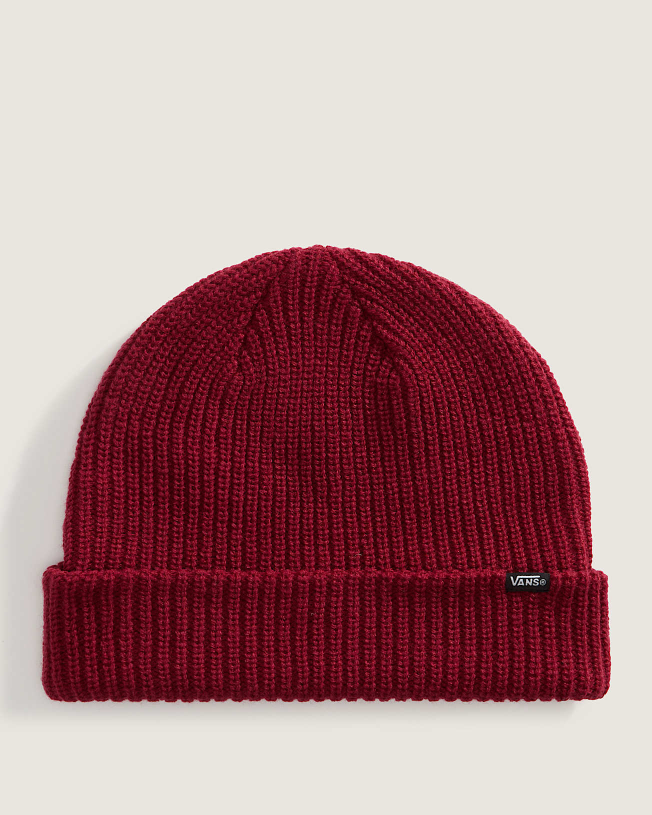 Gorro Core Basic con bajo vuelto en Burdeos| Vans ES